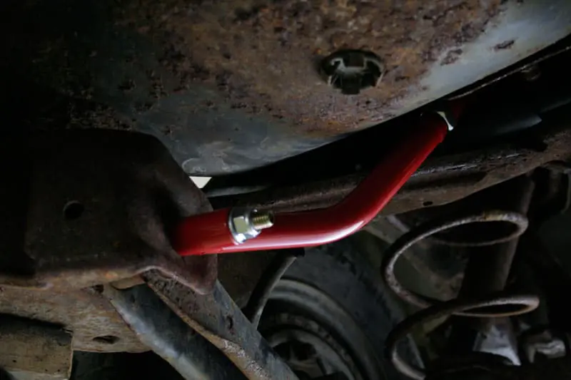 UMI Performance G-Body Control Arm Reinforcements/Frame Braces – Red ...