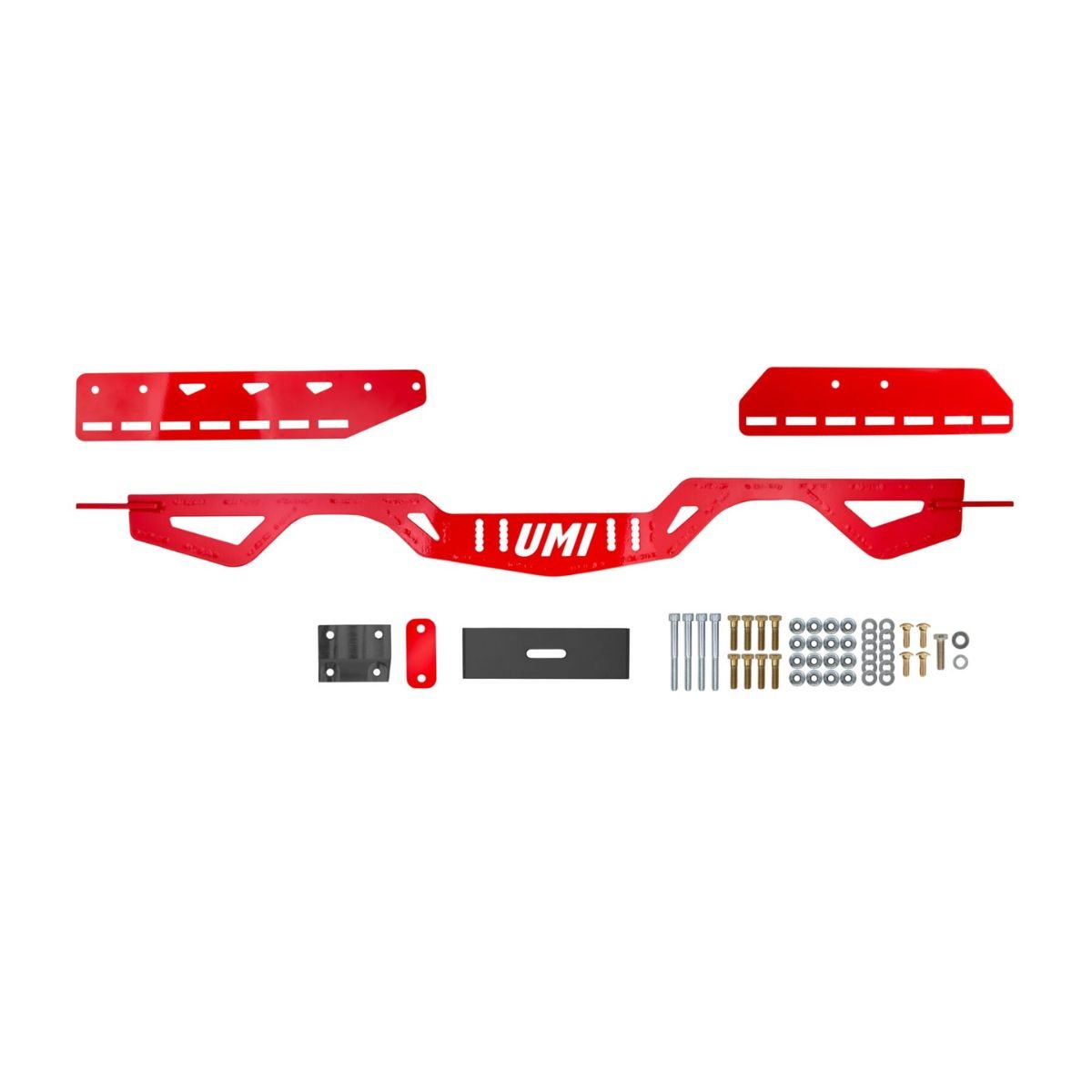 1978-1988 GM G-Body Modular Transmission Crossmember, Adjustable-Red ...