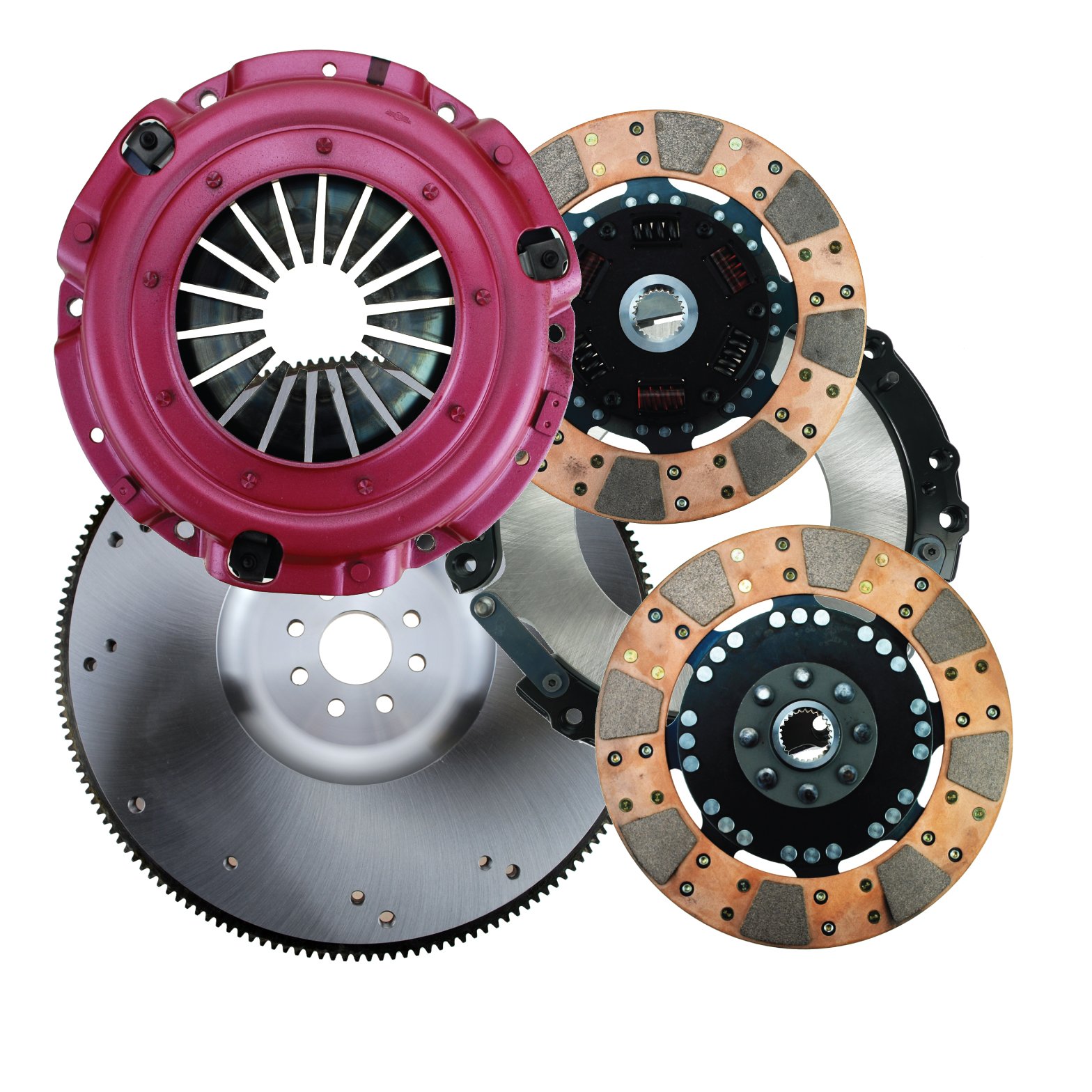 Ram Clutches Concept 9.5 Dual Disc, Ford Modular 8 bolt 164T Steel ...