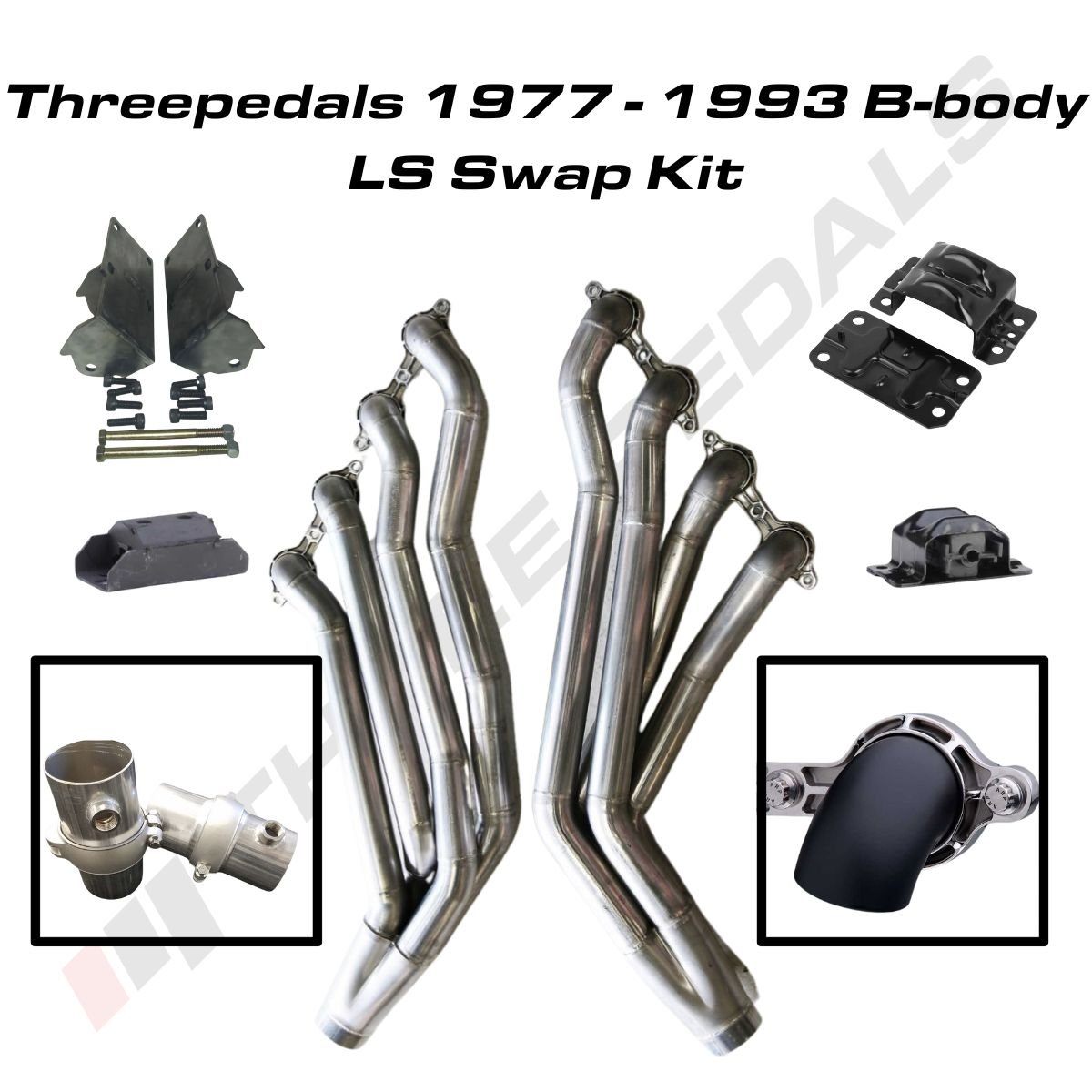 Threepedals 1977 – 1993 B-body LS Swap Kit – Three Pedals