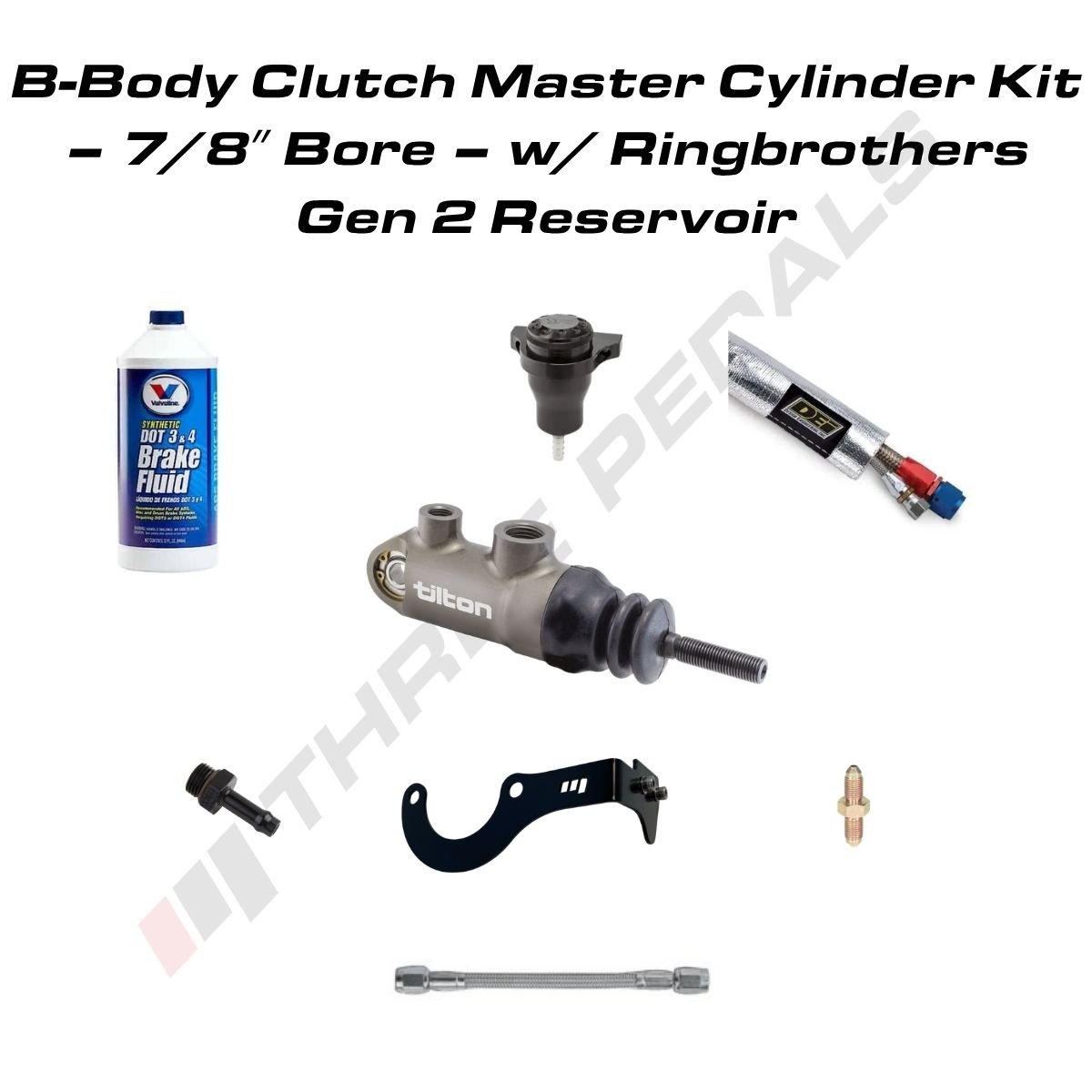 Three Pedals B-Body Clutch Master Cylinder Kit – 7/8″ Bore – w ...